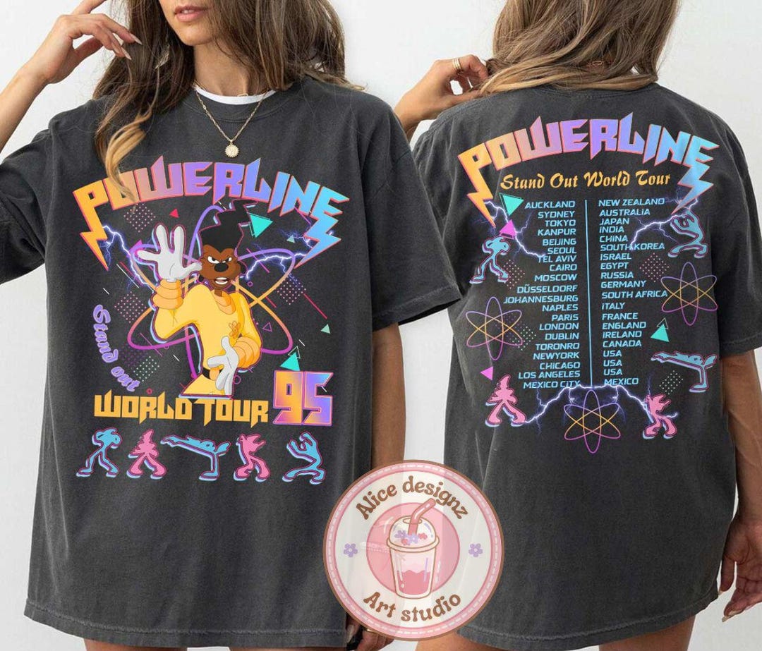 Vintage Powerline Stand Out World Tour Shirt, Powerline 95' Vintage ...