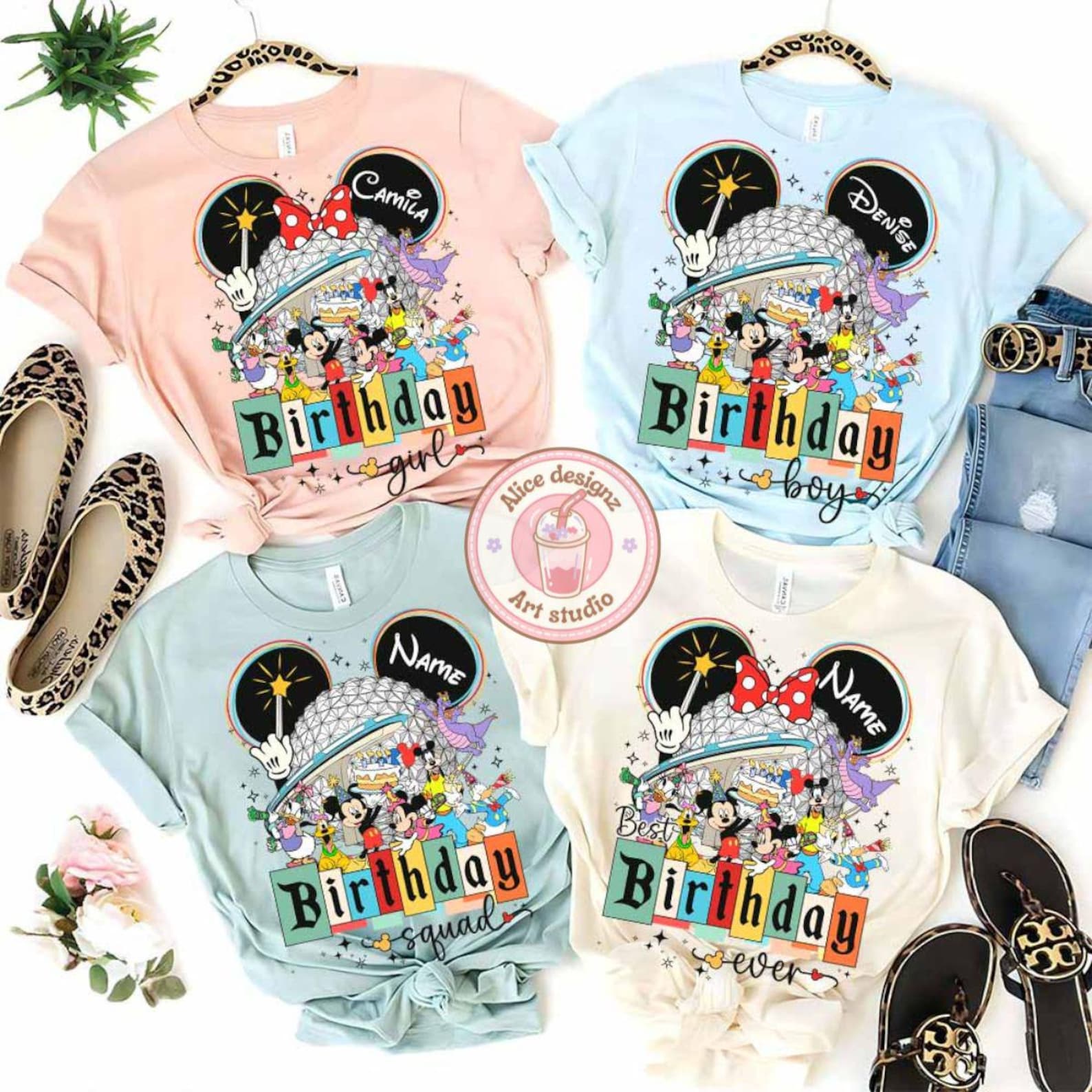 Personalized Disney Epcot Birthday Shirt, Birthday Girl Boy Squad ...