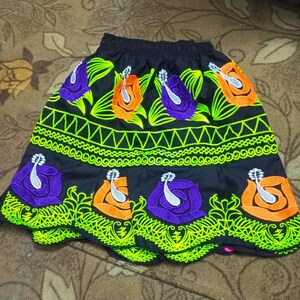 Handmade Floral Embroidered Skirt: Micronesian Island Style - Etsy