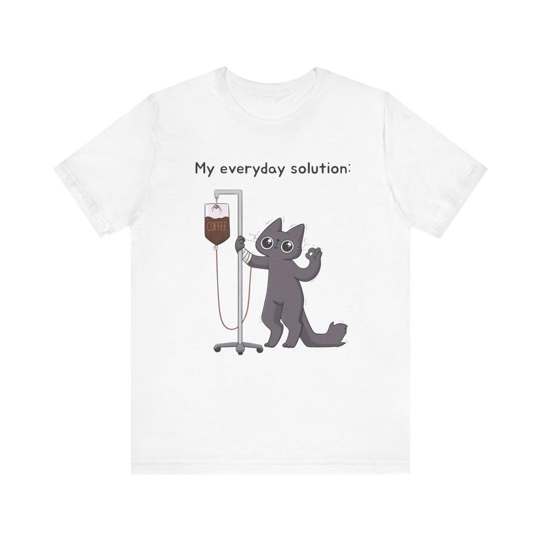 Cute Cat IV Drip Tee, Funny Cat T-shirt, Animal Lover Gifts, Quirky ...
