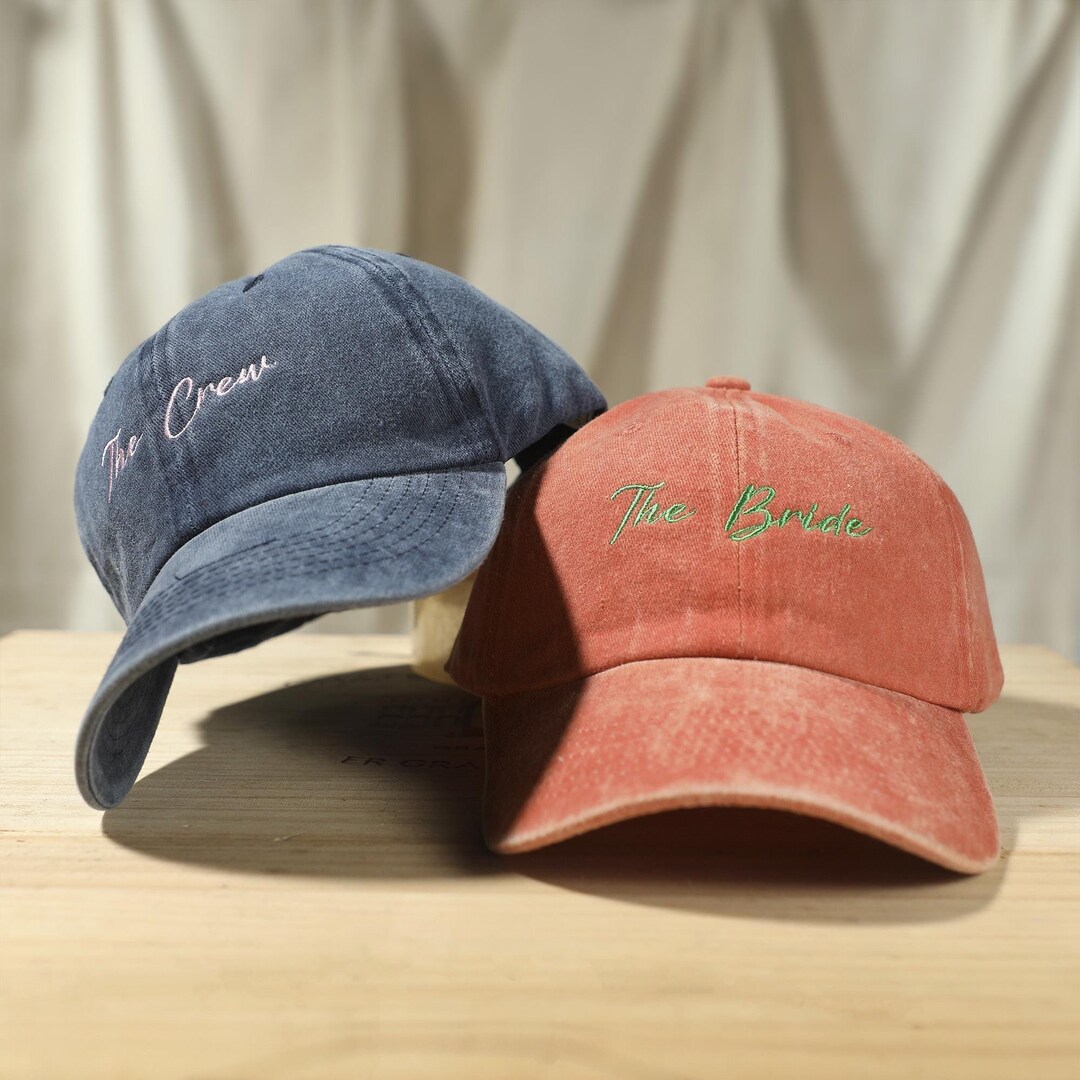 Custom Bride Squad Baseball Cap, Personalized Embroidered Hat, Bride to ...