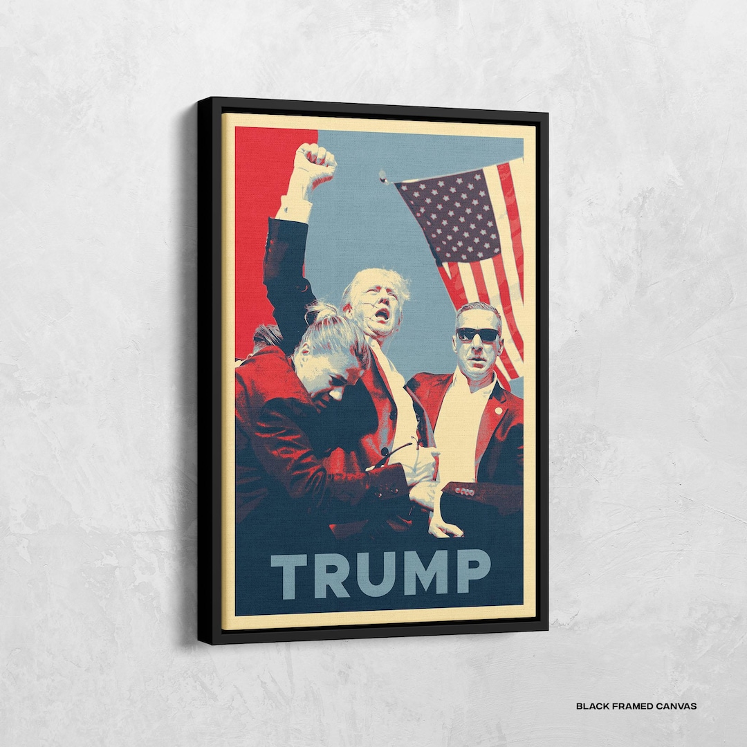 Donald Trump Pop Art Poster, Donald Trump Print, Iconic 2024 Photo ...