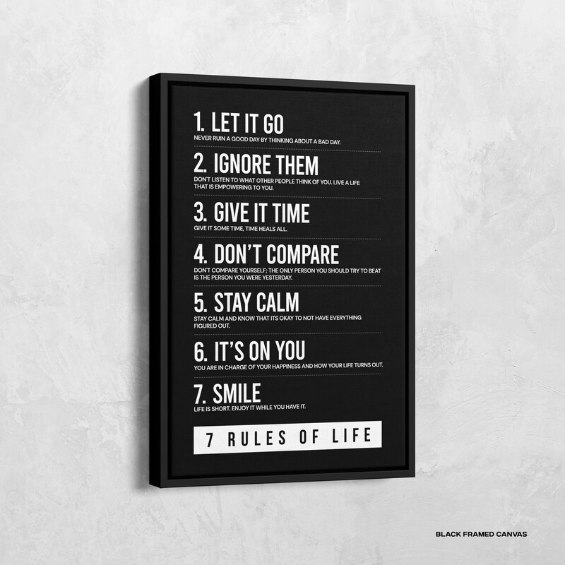 Rules of Life - Etsy