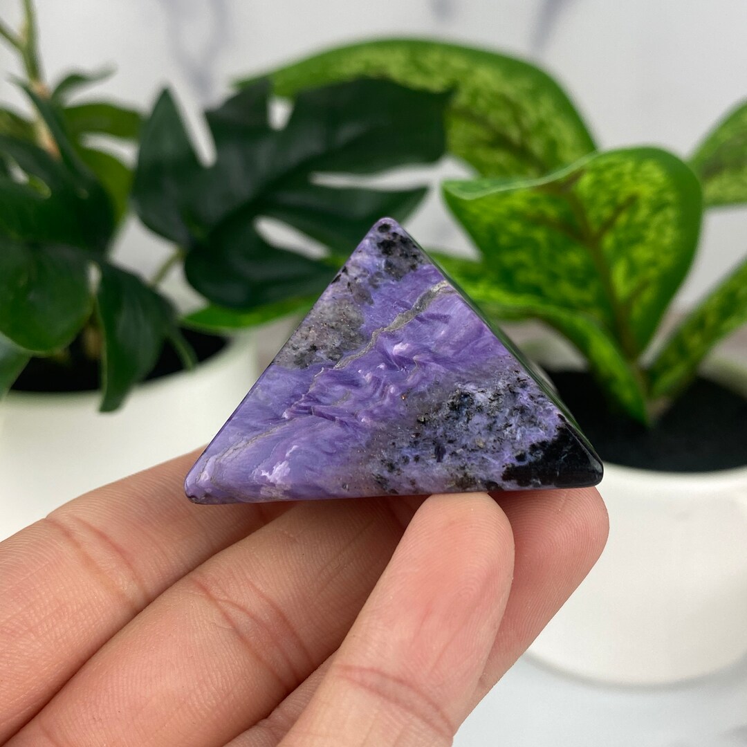 Charoite Pyramid Purple Charoite From Russia Polished Charoite Natural ...