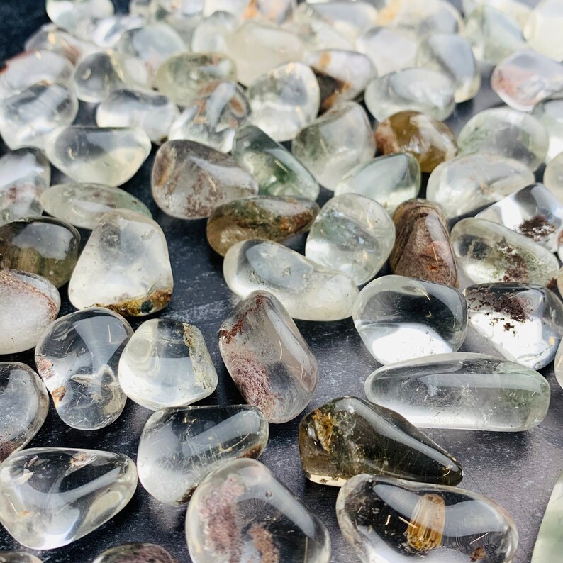 Phantom Quartz With Inclusions Tumbles Phantom Quartz Stones - Etsy