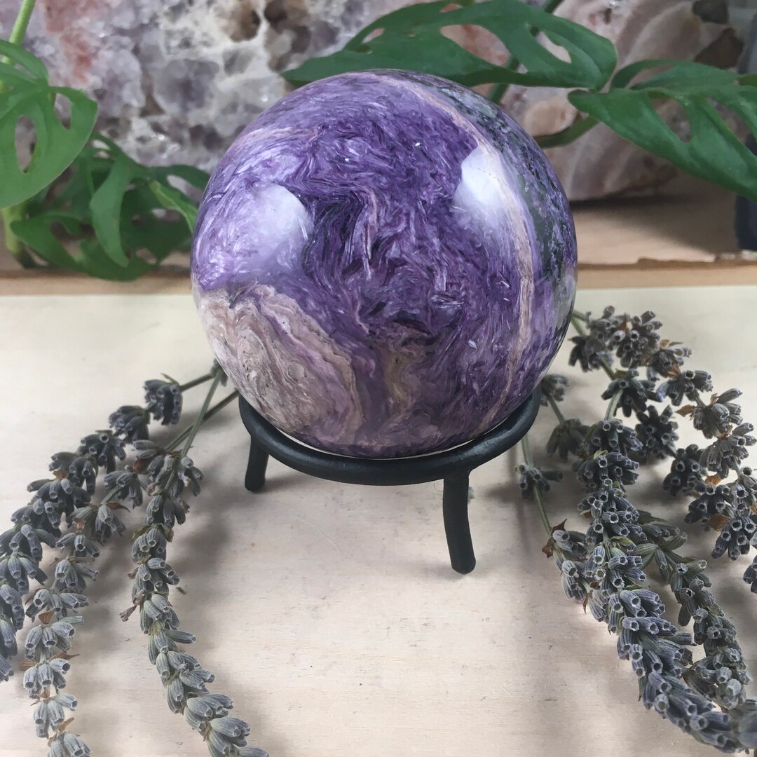 1 Charoite Sphere Purple Charoite from Russia Charoite Polished Sphere ...