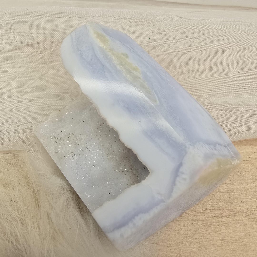 2.25" Blue Lace Agate Freeform Druzy Gem ~ Polished Crystals ~ Crystal ...