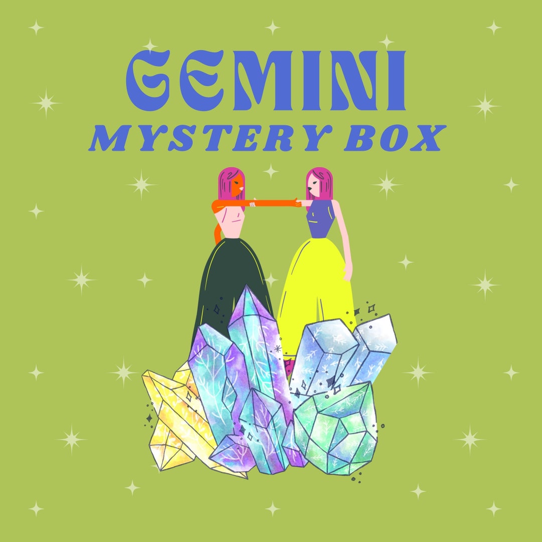 Gemini Zodiac Mystery Box - Surprise Crystal & Gemstone Gift Variety ...