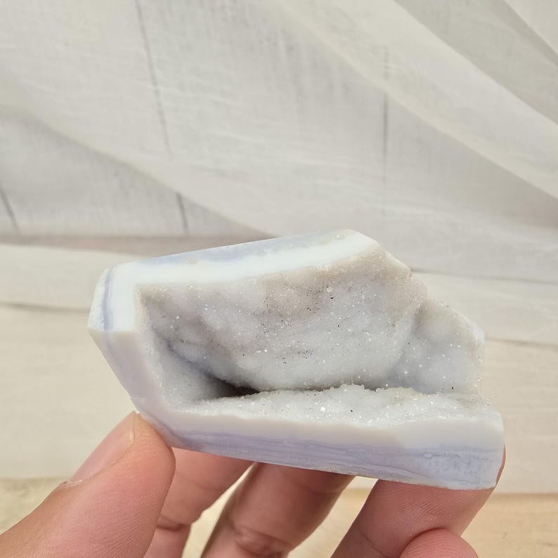 2.25" Blue Lace Agate Freeform Druzy Gem ~ Polished Crystals ~ Crystal ...