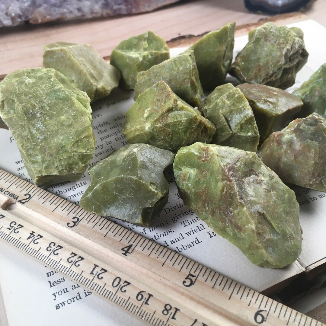 1 Rough Green Opal From Madagascar Green Opal Rough Natural Tumble ...