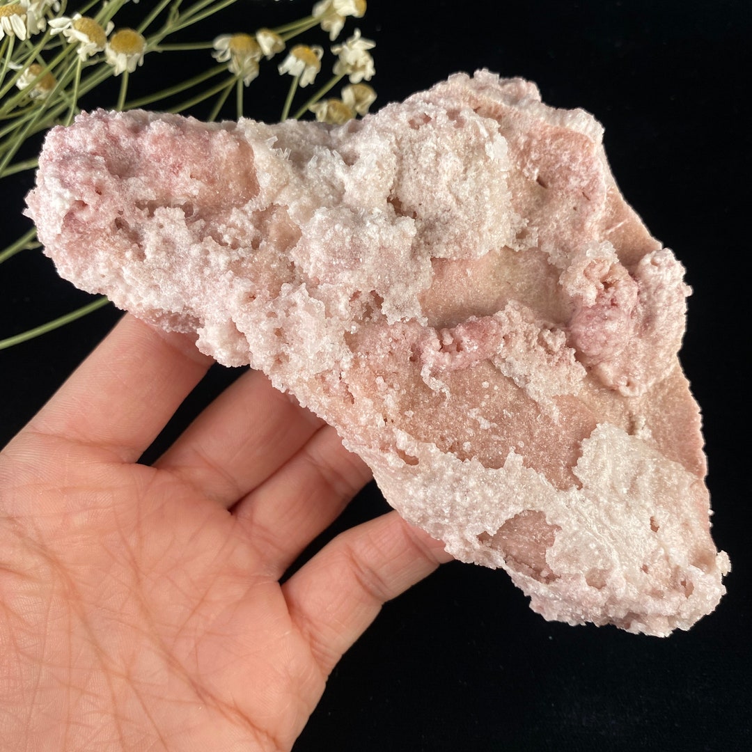 Pink Halite Salt Crystal Halite Cluster From Searles Lake, California ...
