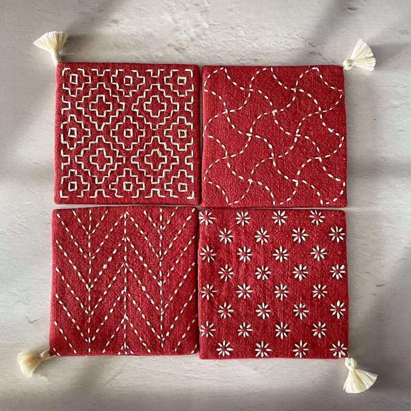 Sashiko Tea Mat - Etsy