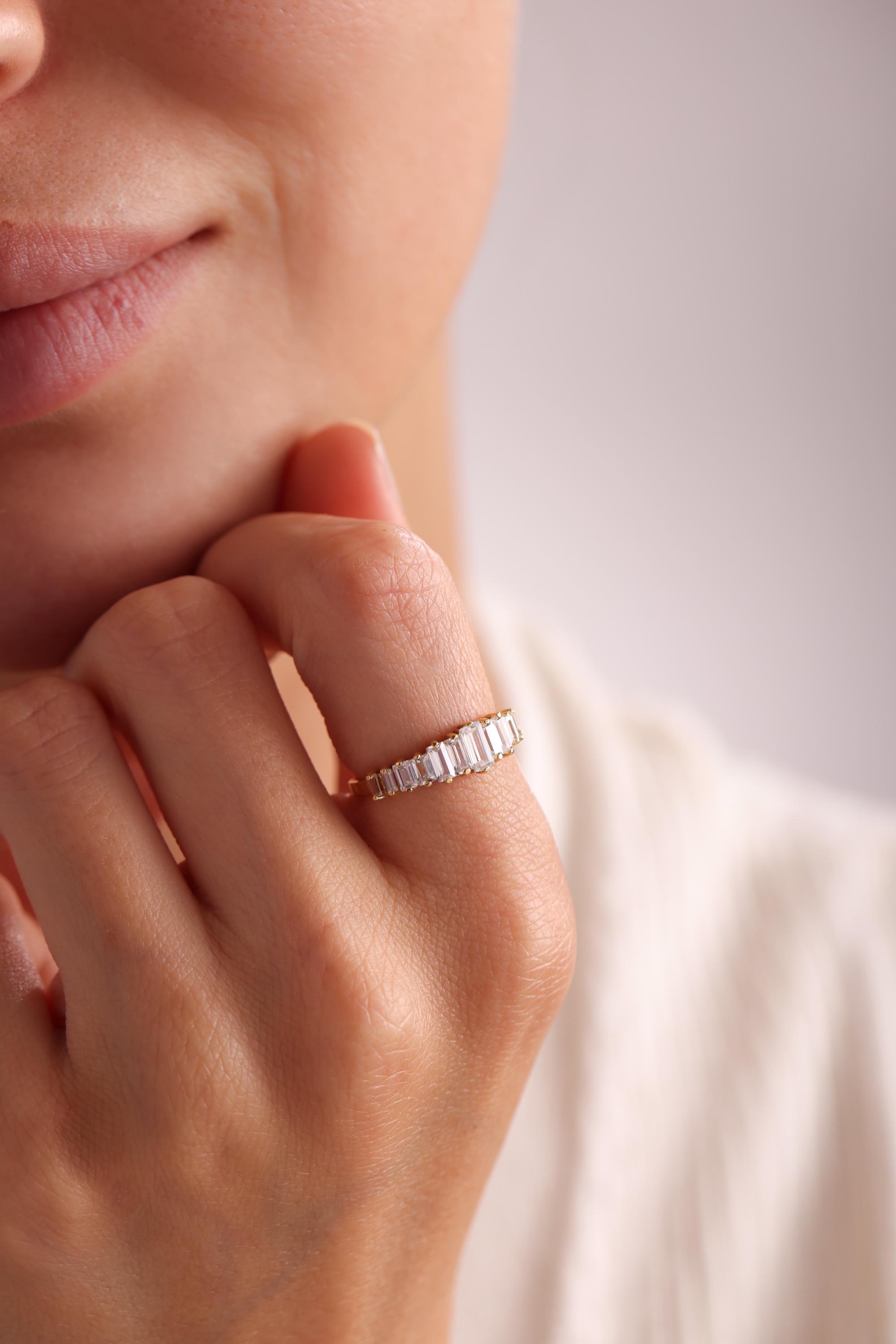 Crystal Engagement Ring, Art Deco Diamond Ring, Vintage Style Cocktail ...