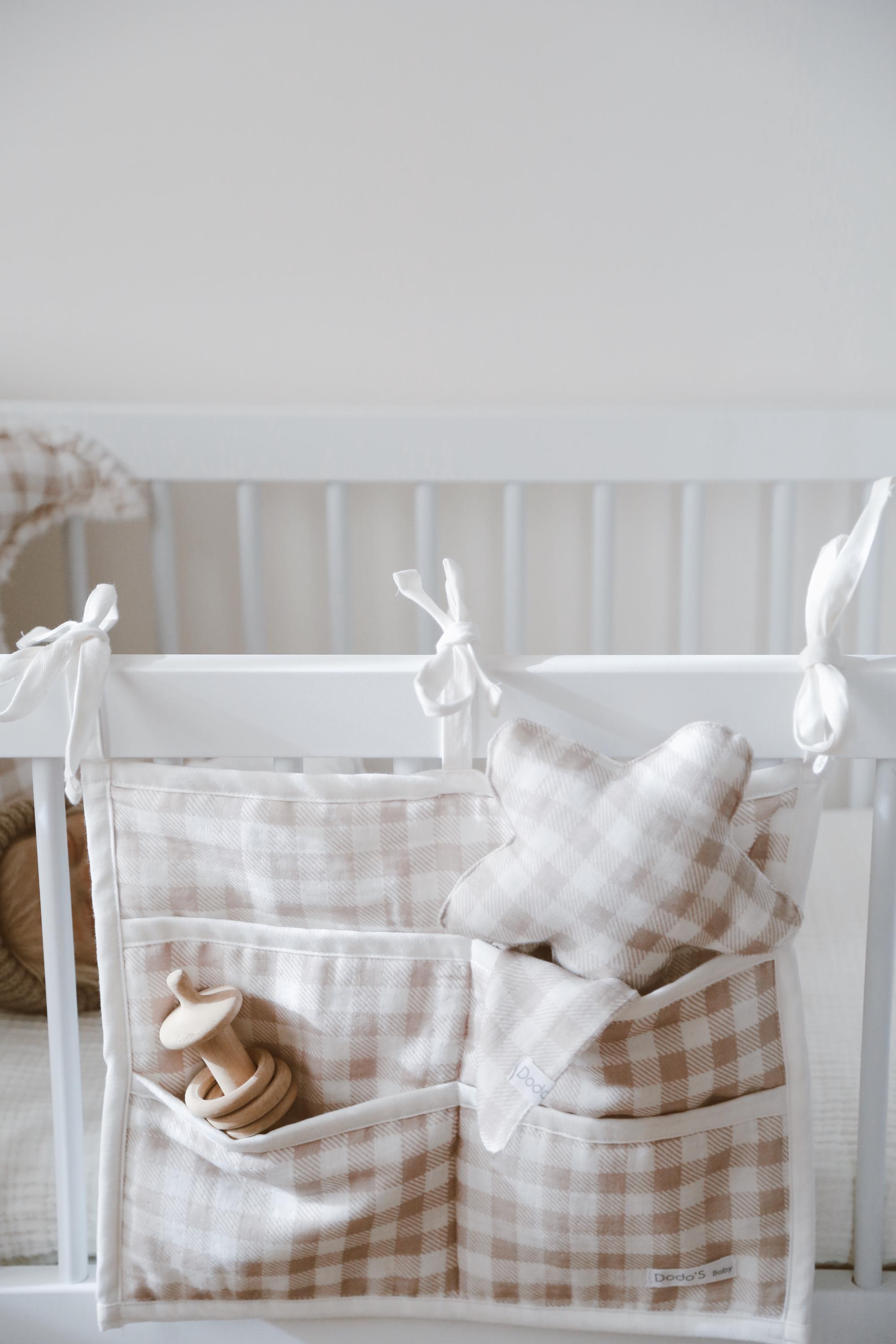 Adorable Multi-purpose Crib Organizer – Heart Bunny Family Design ...