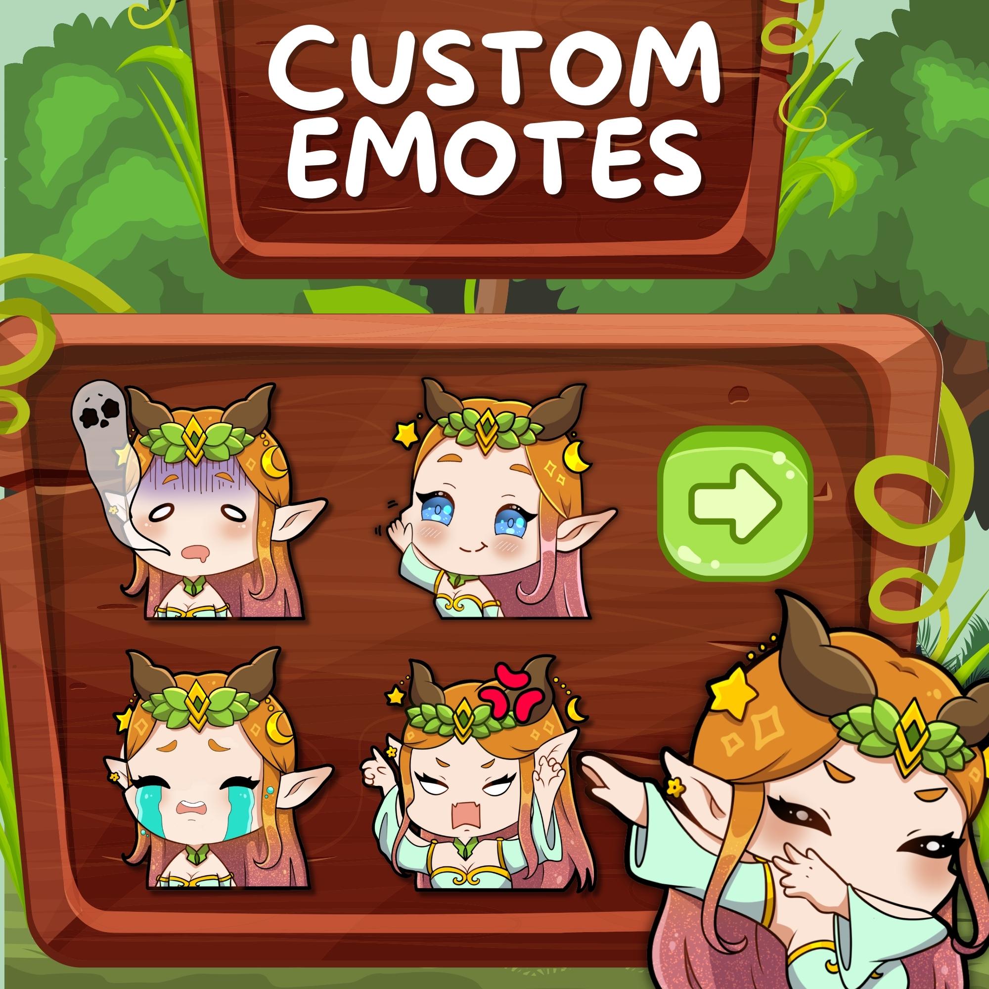 Custom Emote, Emotes Commission, Emotes for Twitch, Emote, Vtuber Emote ...