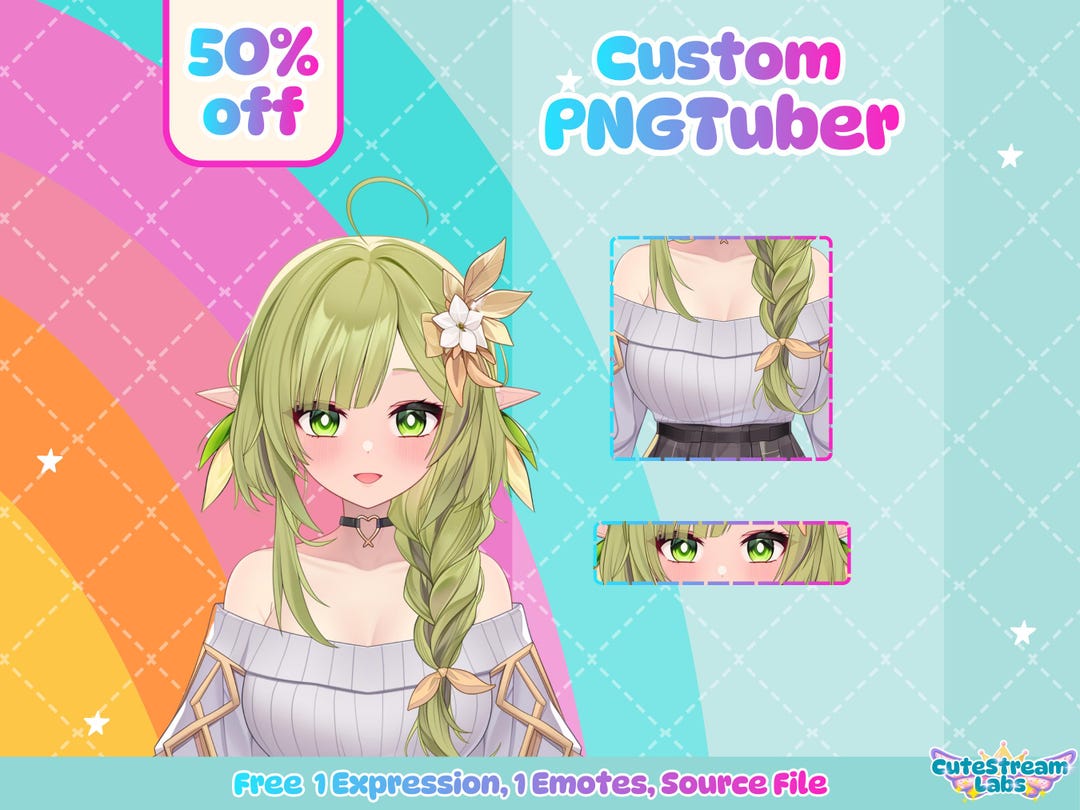 2D Vtuber Model – Custom Pngtuber Avatar & Character Commission for ...