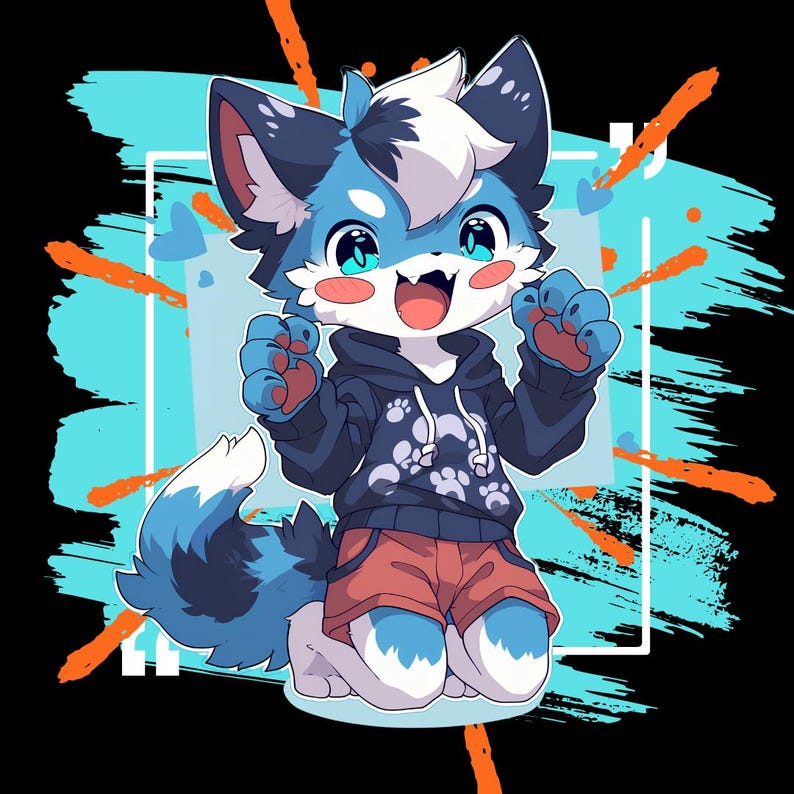 Furry Chibi, Chibi Commission, Furry for Twitch, Chibi Furry, Furry Pfp ...