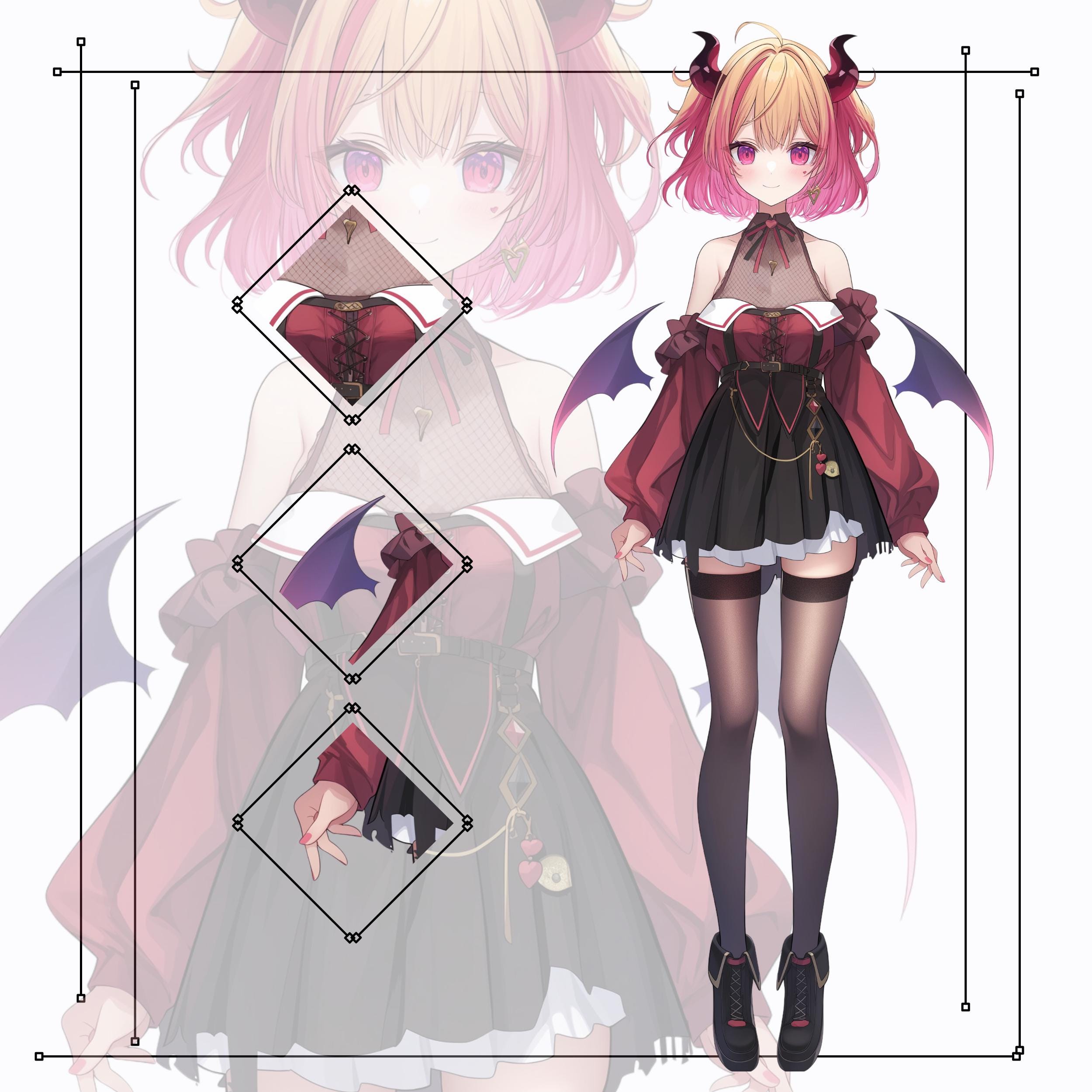 Custom Vtuber Model for Commercial Use | Live2d Commission, Vtuber ...