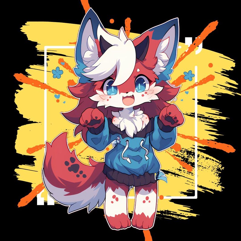 Furry Chibi Chibi Commission Furry For Twitch Chibi Furry Furry Pfp Cute Pfp Furry Icon