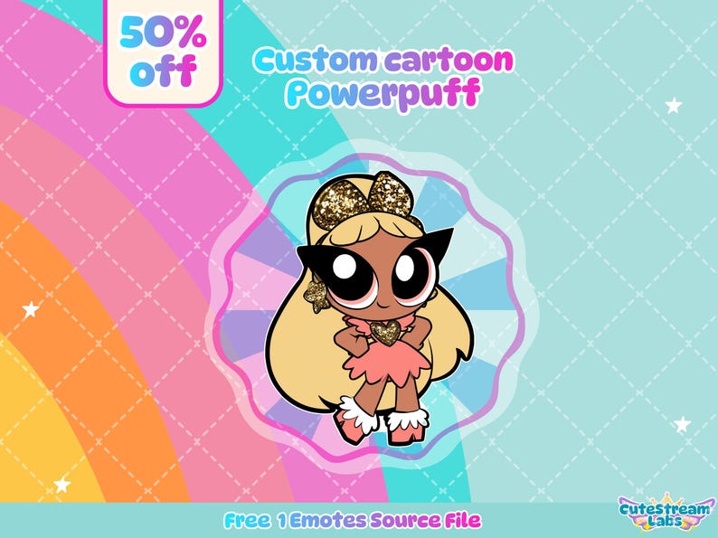 Custom Powerpuff Girls Style Portrait – Personalized Cartoon ...