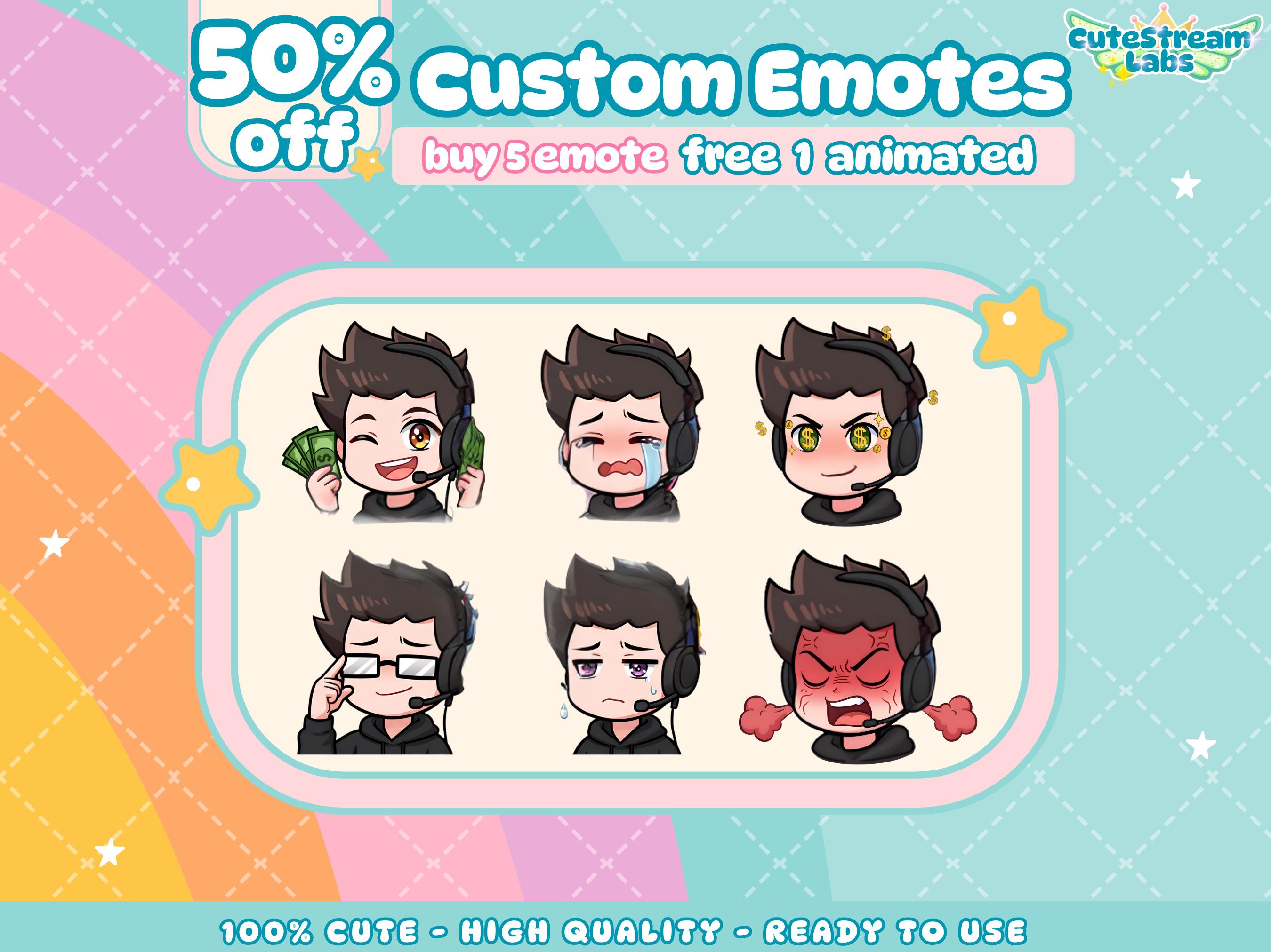 Discord Emotes | Personalized Emoji Design | Stream Branding Art - Etsy
