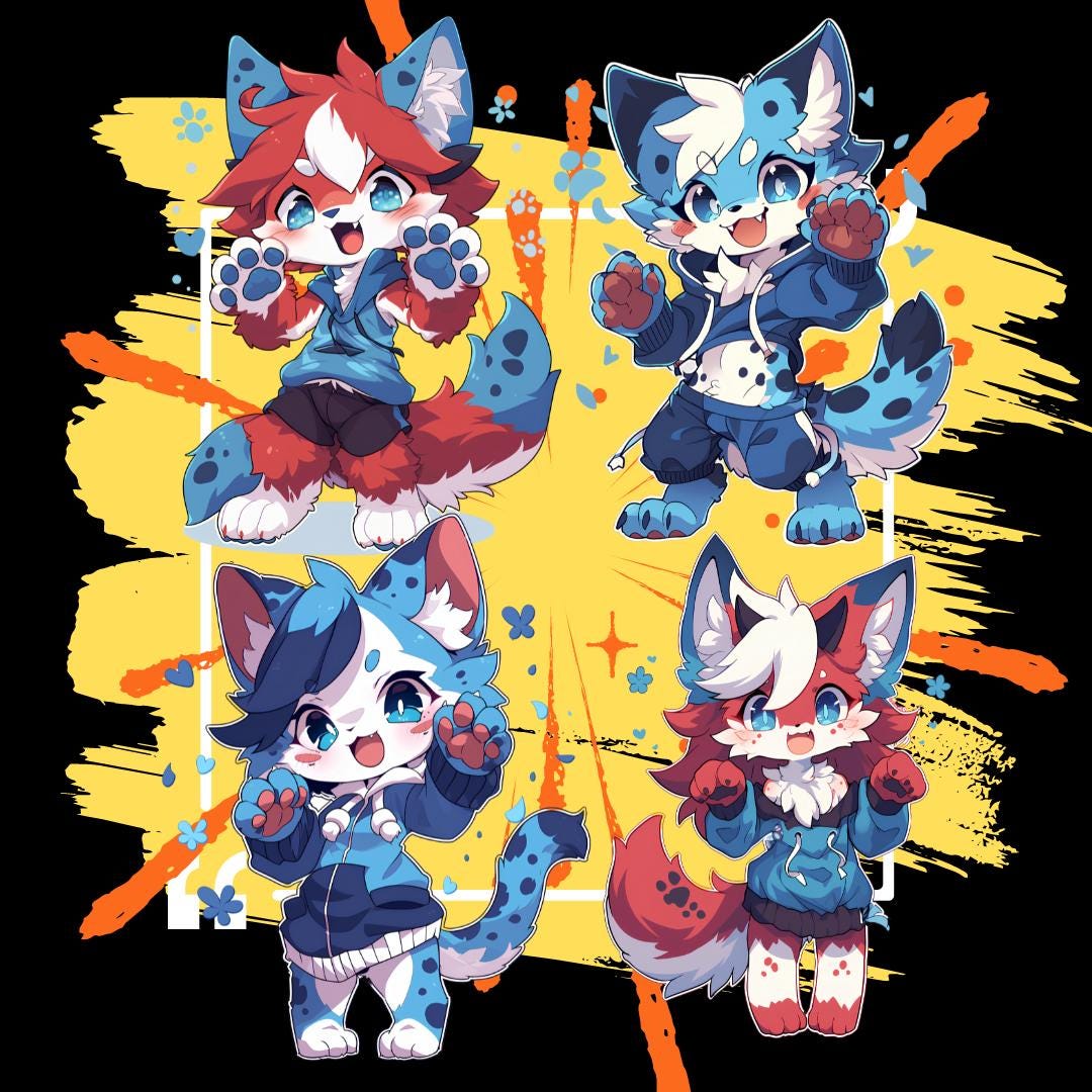 Furry Chibi Chibi Commission Furry For Twitch Chibi Furry Furry Pfp Cute Pfp Furry Icon