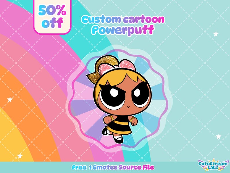 Custom Powerpuff Girls Style Portrait – Personalized Cartoon ...
