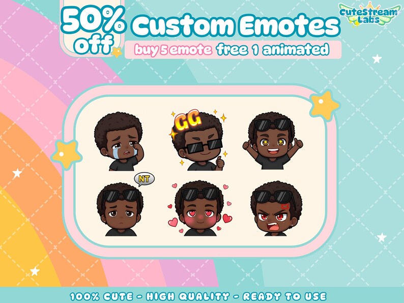 Discord Emotes | Personalized Emoji Design | Stream Branding Art - Etsy