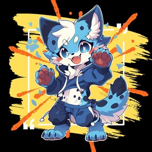 Furry Chibi, Chibi Commission, Furry for Twitch, Chibi Furry, Furry Pfp ...