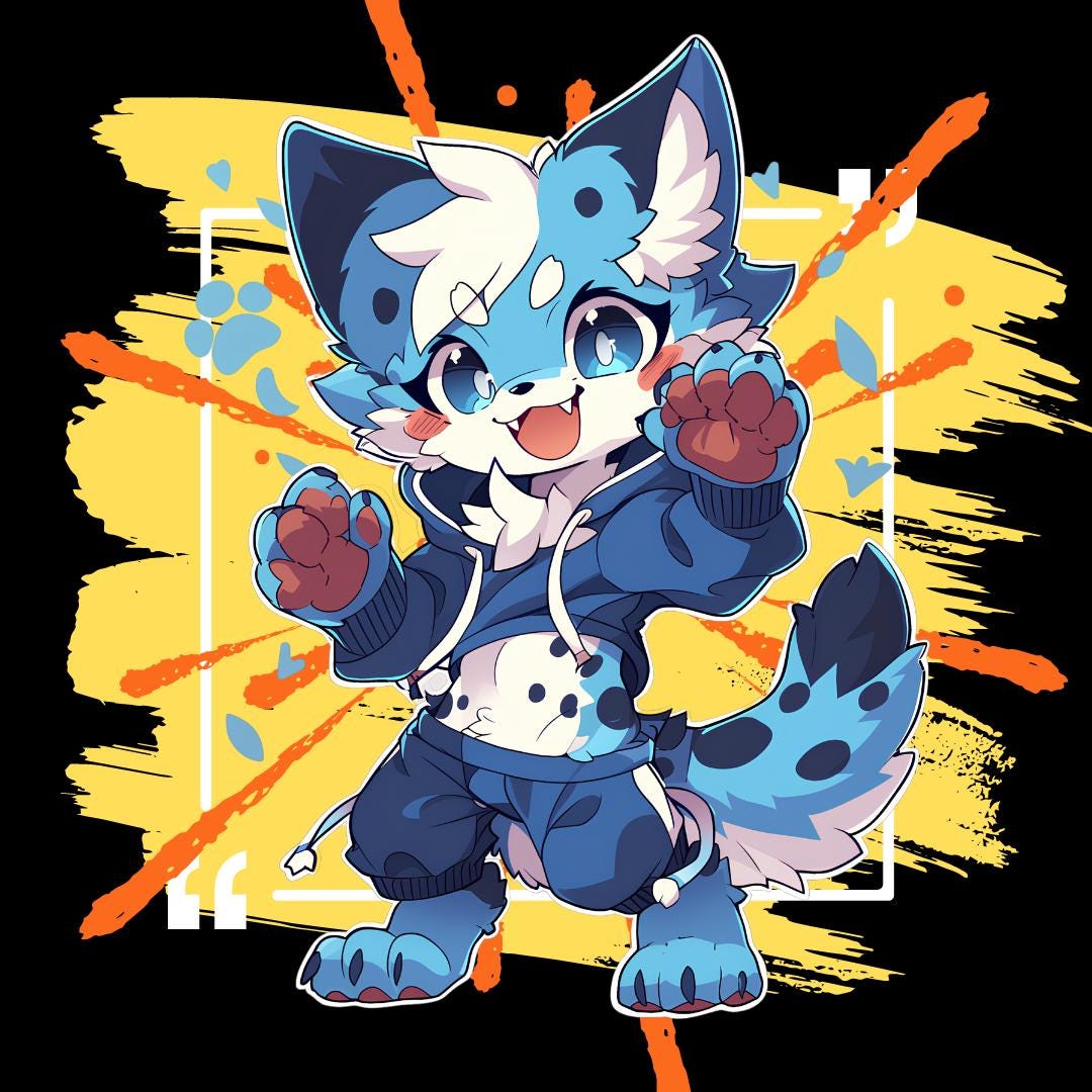 Furry Chibi, Chibi Commission, Furry for Twitch, Chibi Furry, Furry Pfp ...