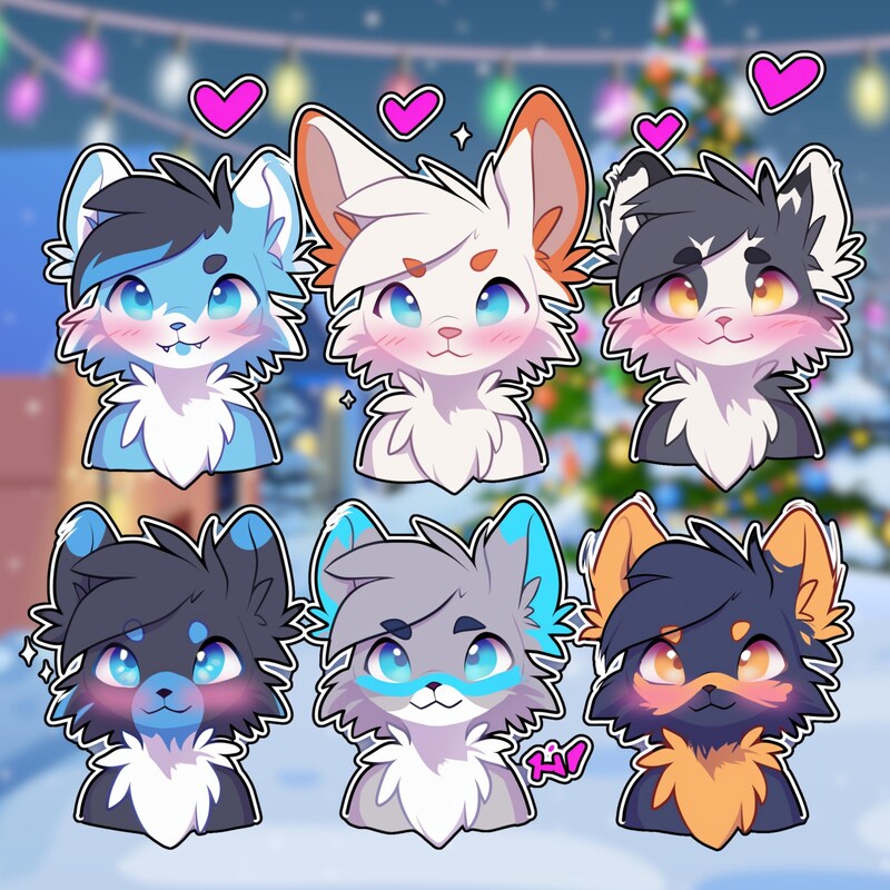 Furry Sticker - Etsy