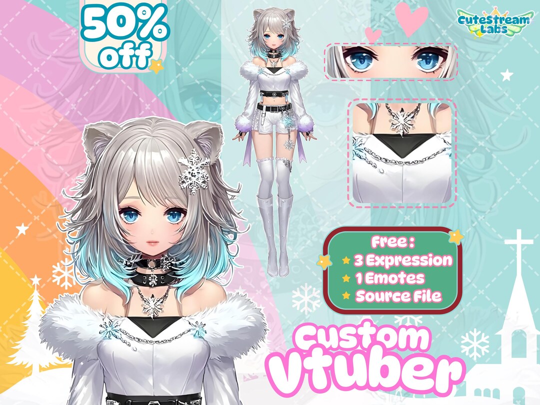 Live2d Vtuber Model – Custom Vtuber Avatar & 2D Character Design for ...