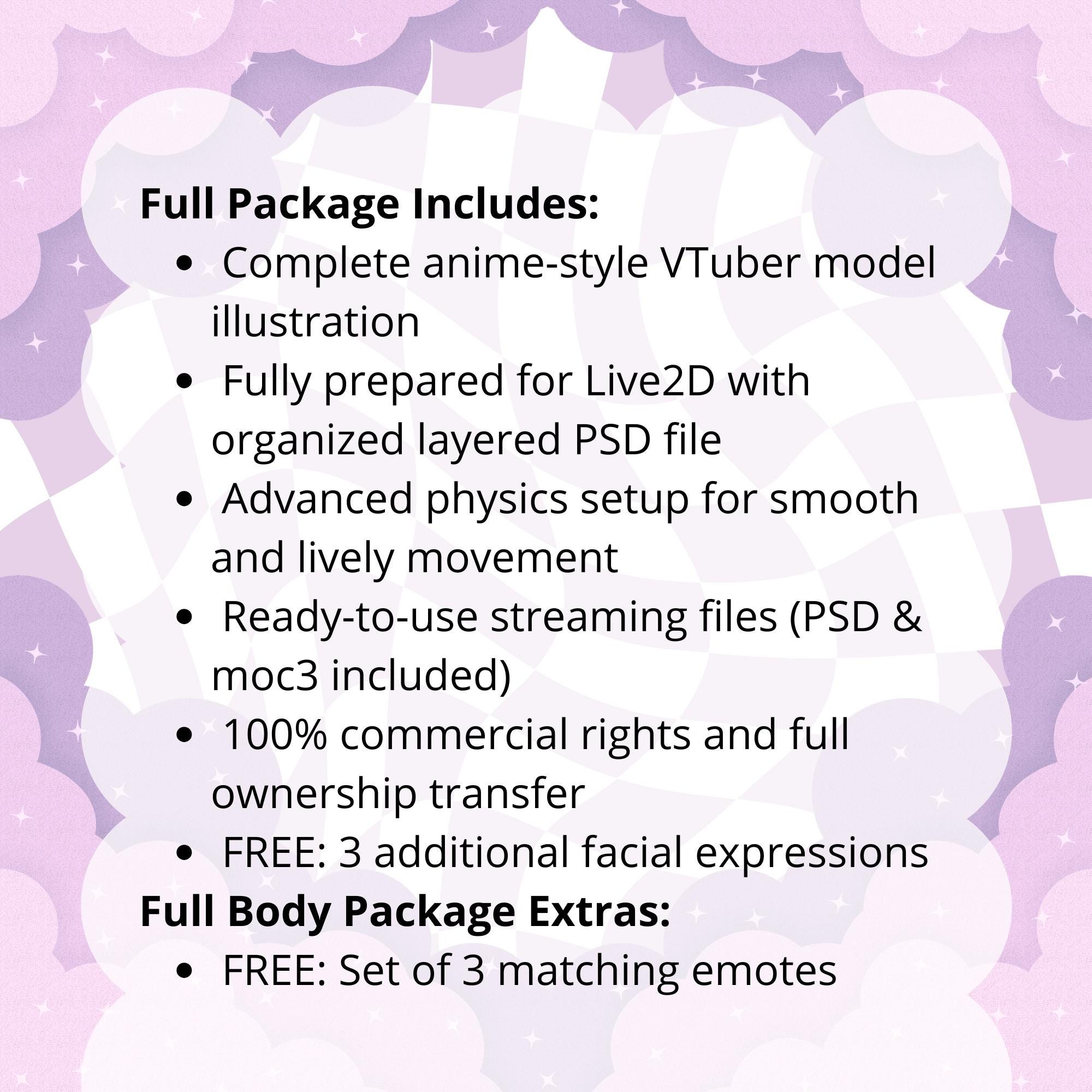 Personalized Virtual Character Design, Custom Anime Vtuber Avatar ...