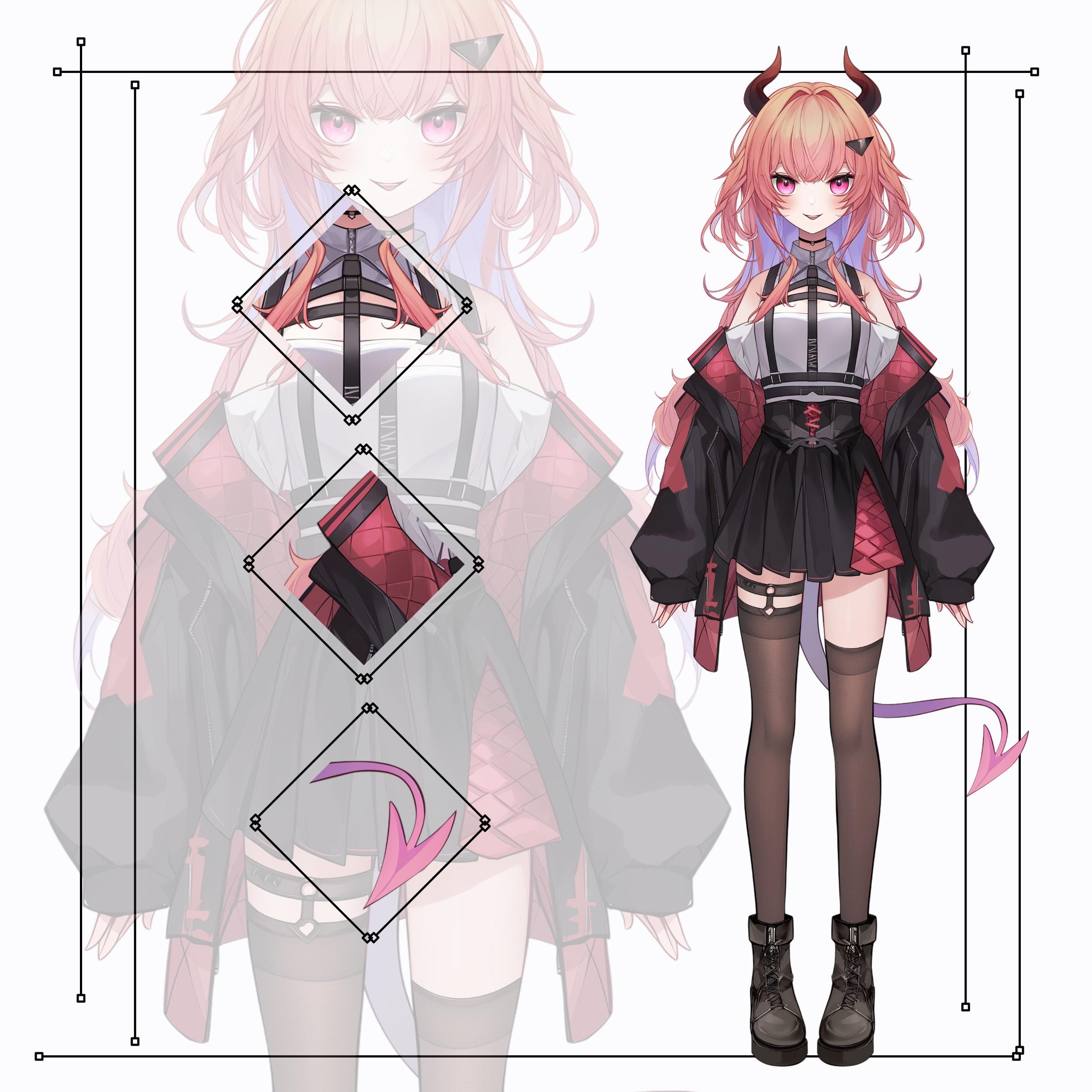 Custom Vtuber Model for Commercial Use | Live2d Commission, Vtuber ...