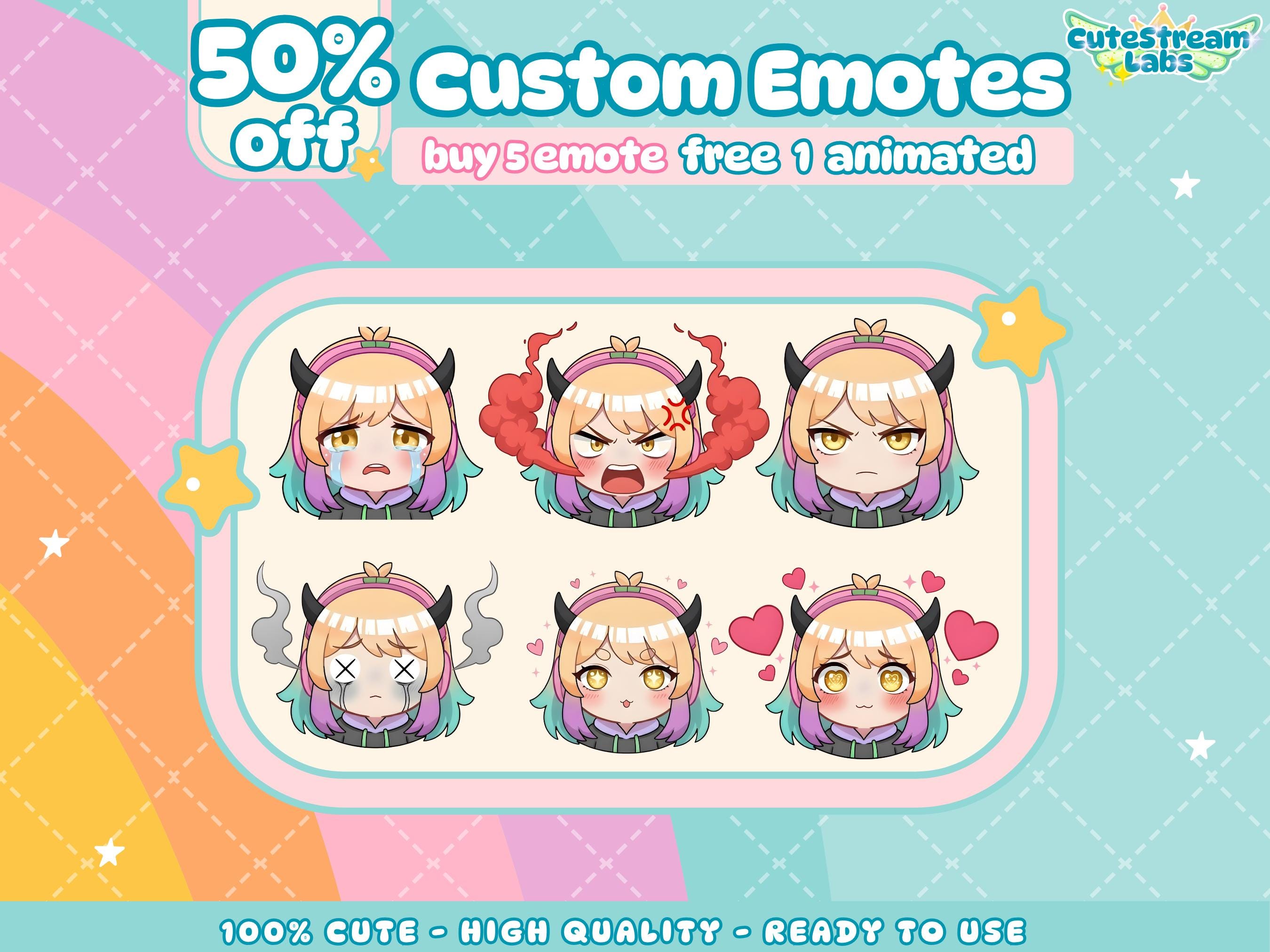 Discord Emotes | Personalized Emoji Design | Stream Branding Art - Etsy