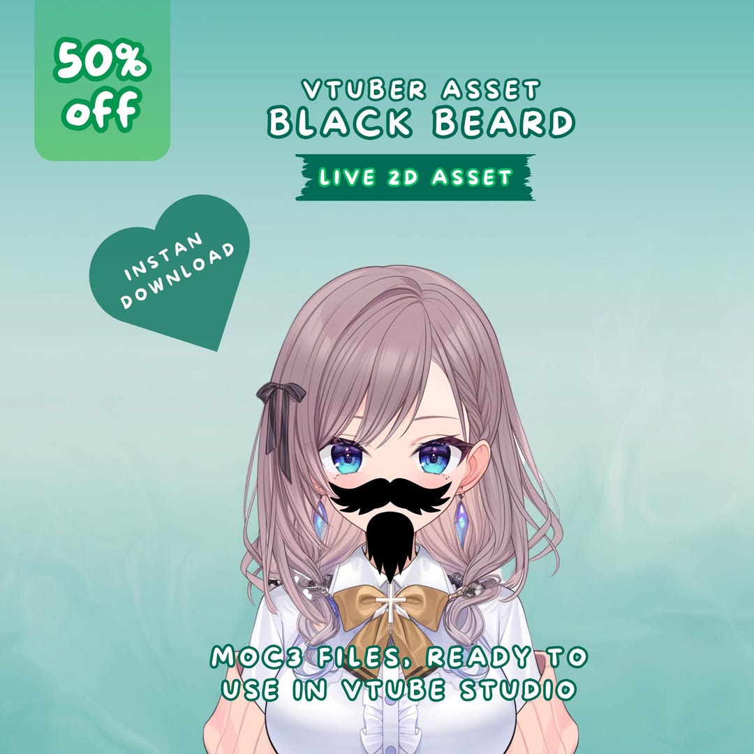 Animated Blackbeard Vtuber Asset: Moving Hat Prop (digital Download) - Etsy