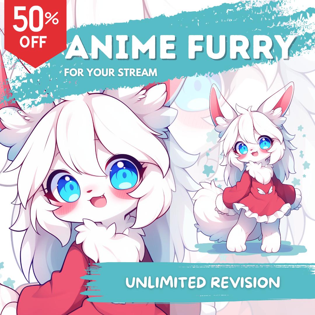 Furry Chibi, Chibi Commission, PFP for Twitch, Chibi Furry, Furry Pfp ...