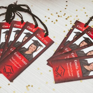 Graduation Bookmarks - Custom Graduate Bookmark - Thank You Bookmarks ...