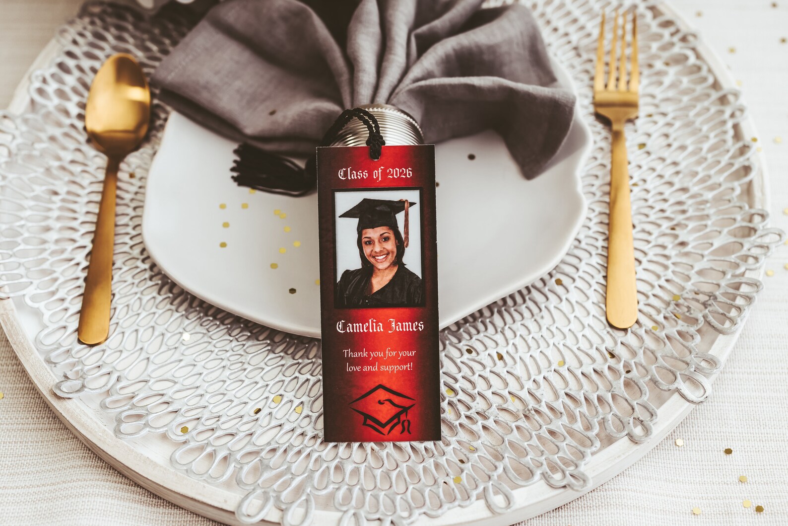 Graduation Bookmarks Custom Graduate Bookmark Thank You - Etsy