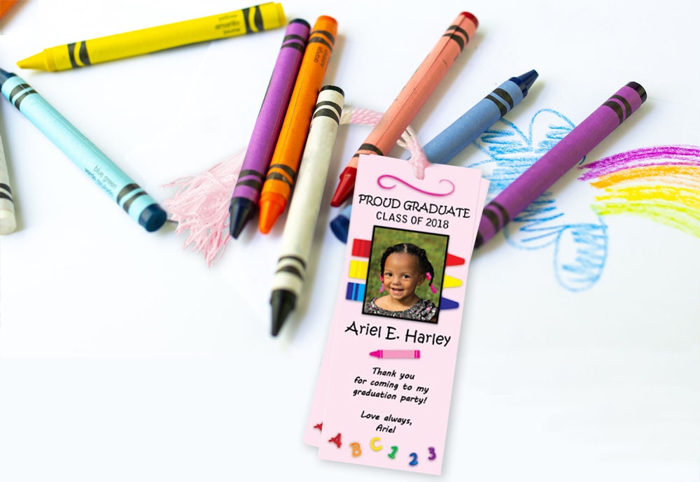 Preschool Graduation Bookmarks With Tassels | Stepping up Guest Favors ...