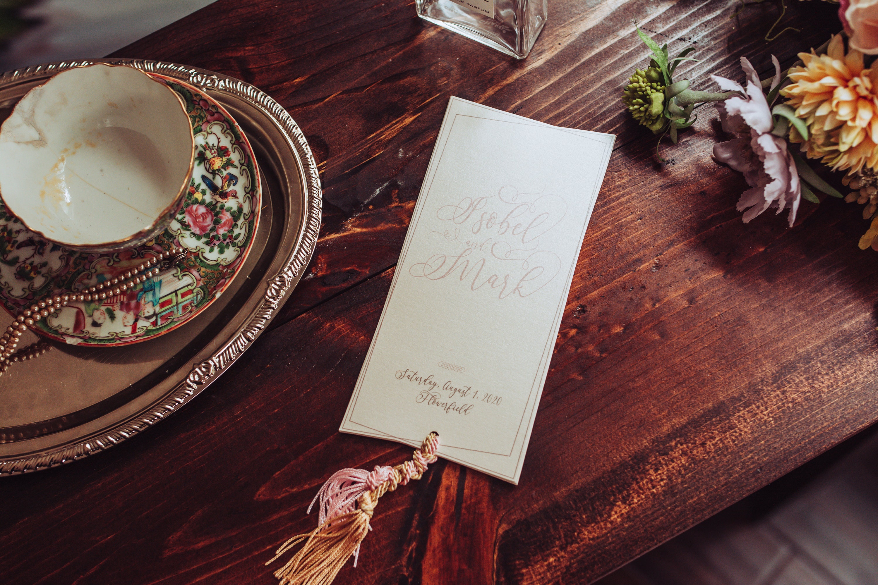 Wedding Program With Tassels Custom Programs for Weddings - Etsy