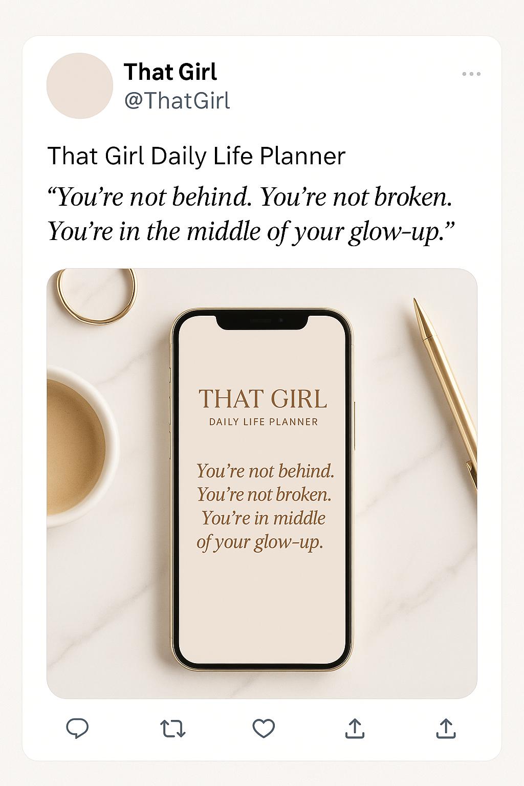 That Girl Daily Planner | Habits, Self-care & Wellness (printable PDF ...
