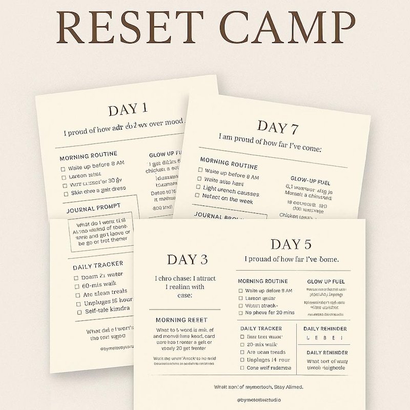 7 Days Reset - Etsy
