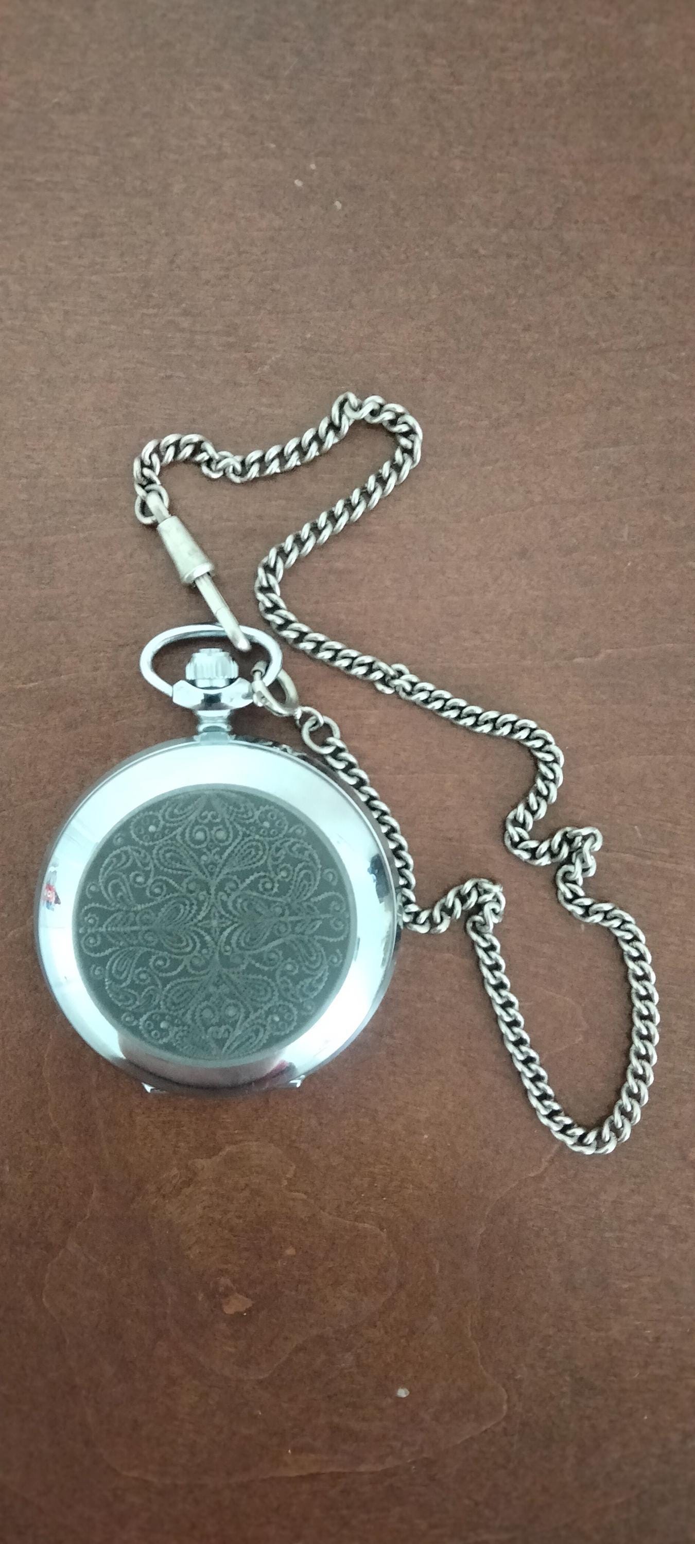 Soviet Vintage Quartz Pocket Watch Molnijapattern, USSR Quartz Pocket ...