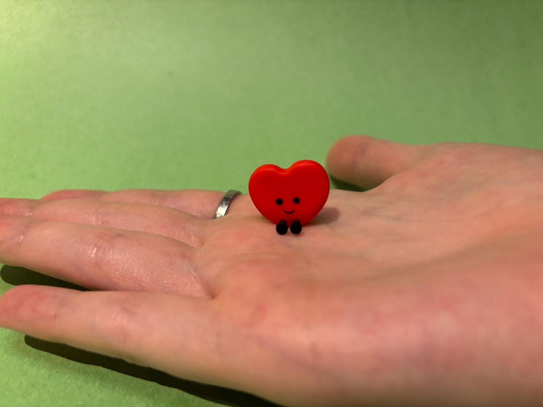 Polymer Clay Heart Jellycat - Etsy