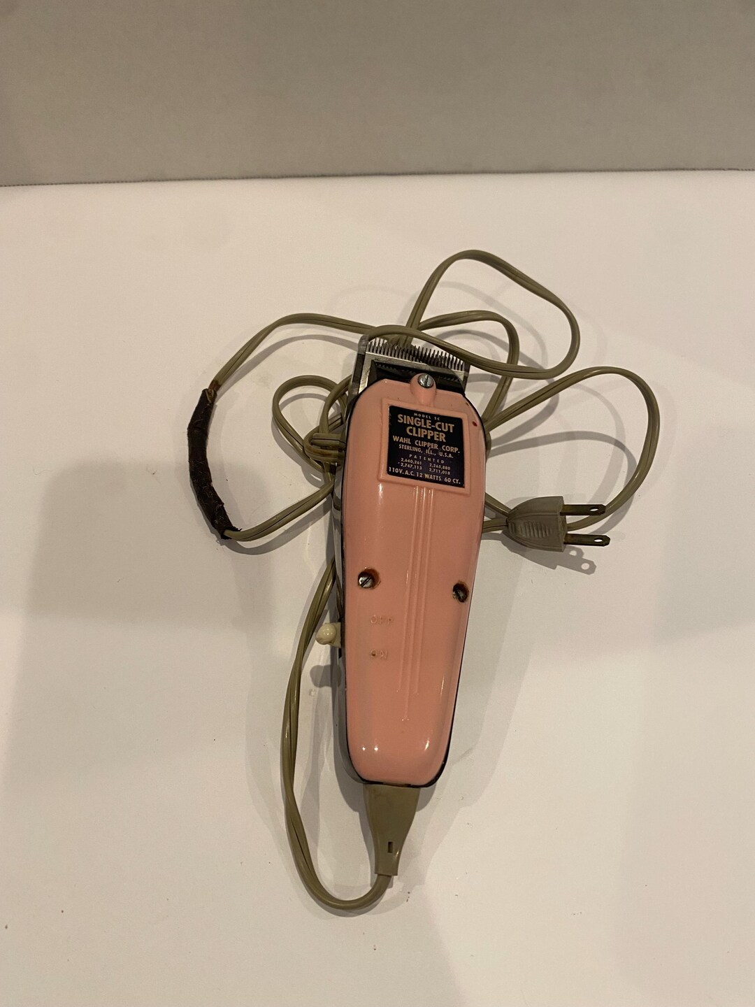 Vintage Pink Wahl Single-cut Clipper Model SC | 1950s Electric Hair ...