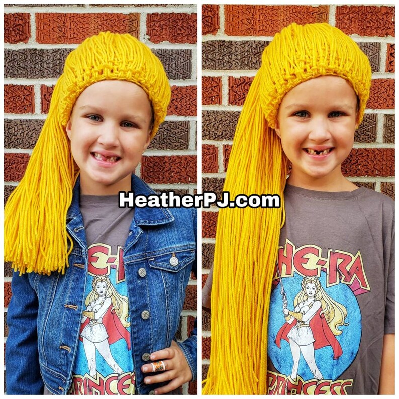 Golden Yellow Pony Tail Wig Without Bangs Ships From Florida USA via ...