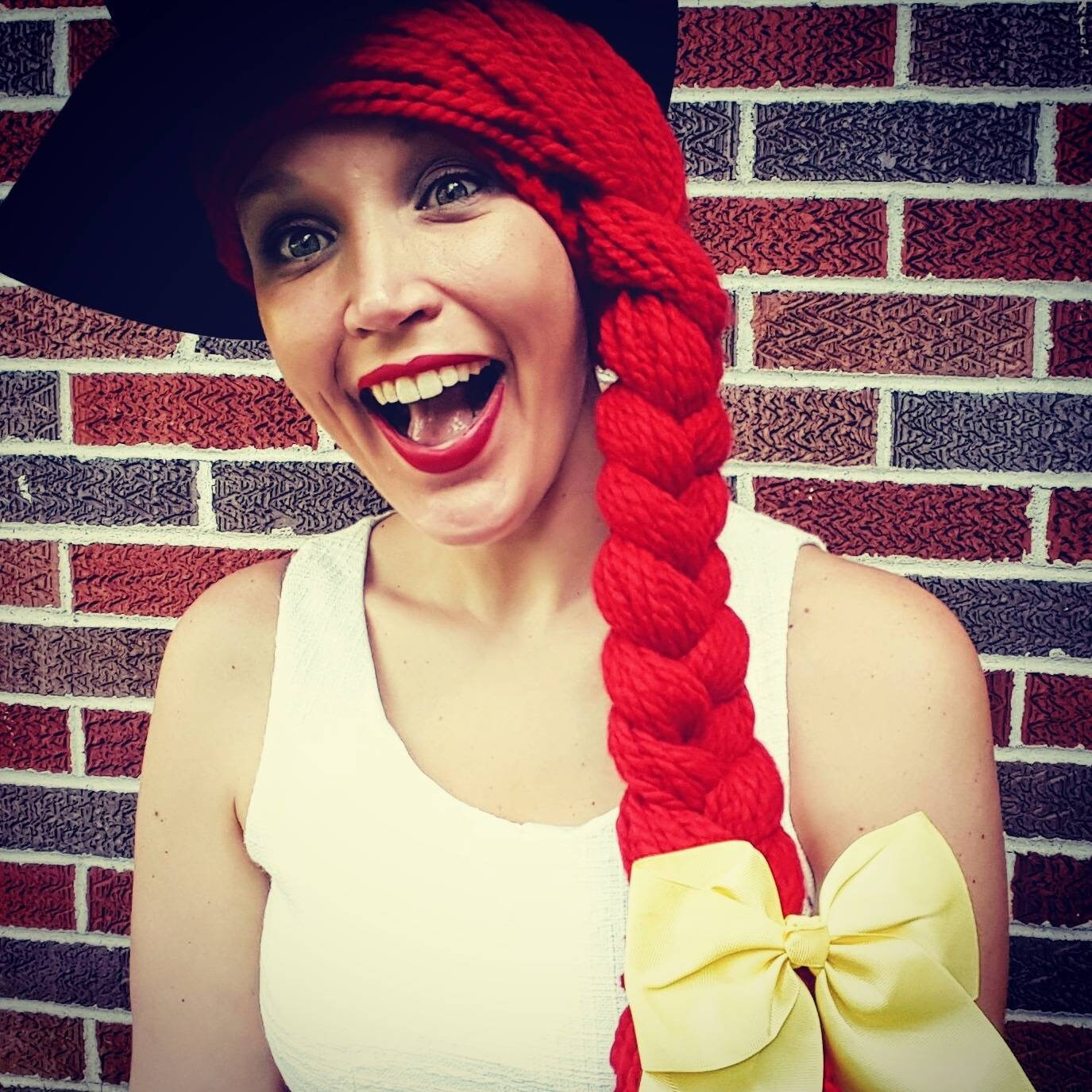 Any Size Long Braided Red Yarn Wig Handmade With Fat Quality | Etsy