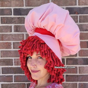 Pink Oversized Baker's Bonnet - Etsy