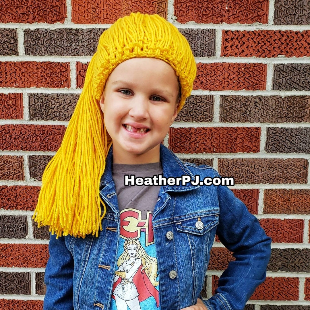 Golden Yellow Pony Tail Wig Without Bangs Ships From Florida USA via ...